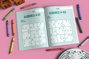 Kids activity book mockup - Rami's Design