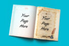 Open 8 x 10 inch book mockup | Kdp book interior mockup - Rami's Design