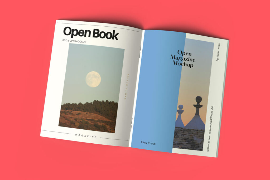 Open brochure mockup - Rami's Design