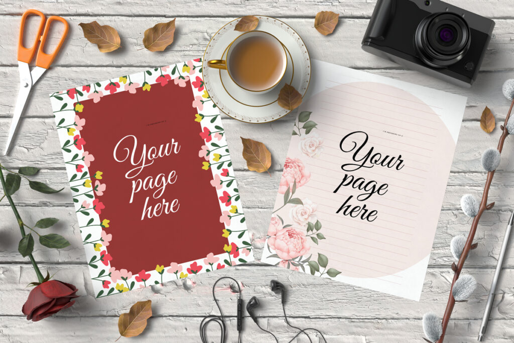 Kdp a Plus Content Layout Paper Mockup - Rami's Design