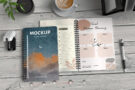 Open and Closed Spiral Notebook Mockup - Rami's Design