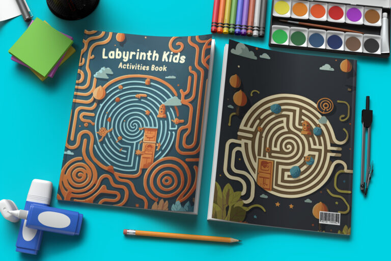 Labyrinth Kids Activities Book Cover - Rami's Design