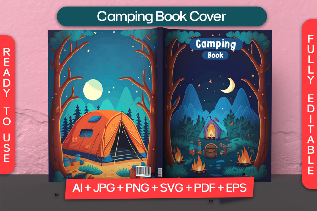 Camping Adventures Book Cover - Rami's Design
