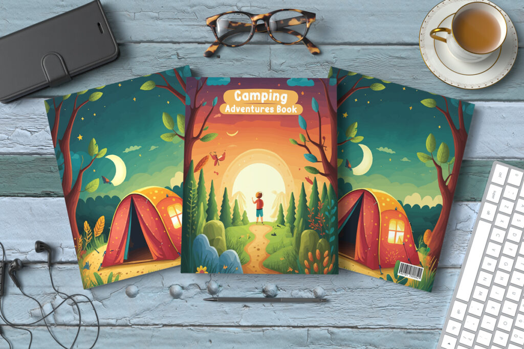 Camping Adventures Book Cover - Rami's Design