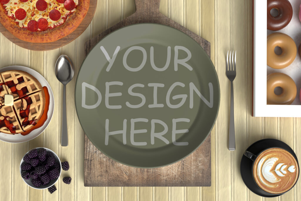 Plate mockup Psd - Rami's Design