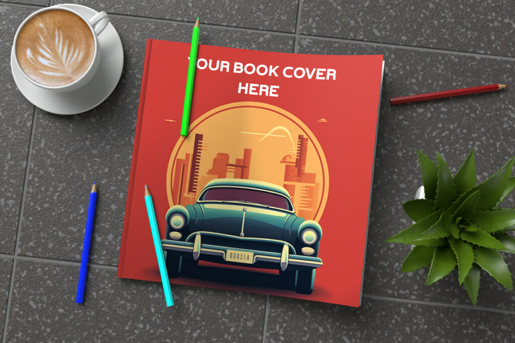 Square book mockups bundle - Rami's Design