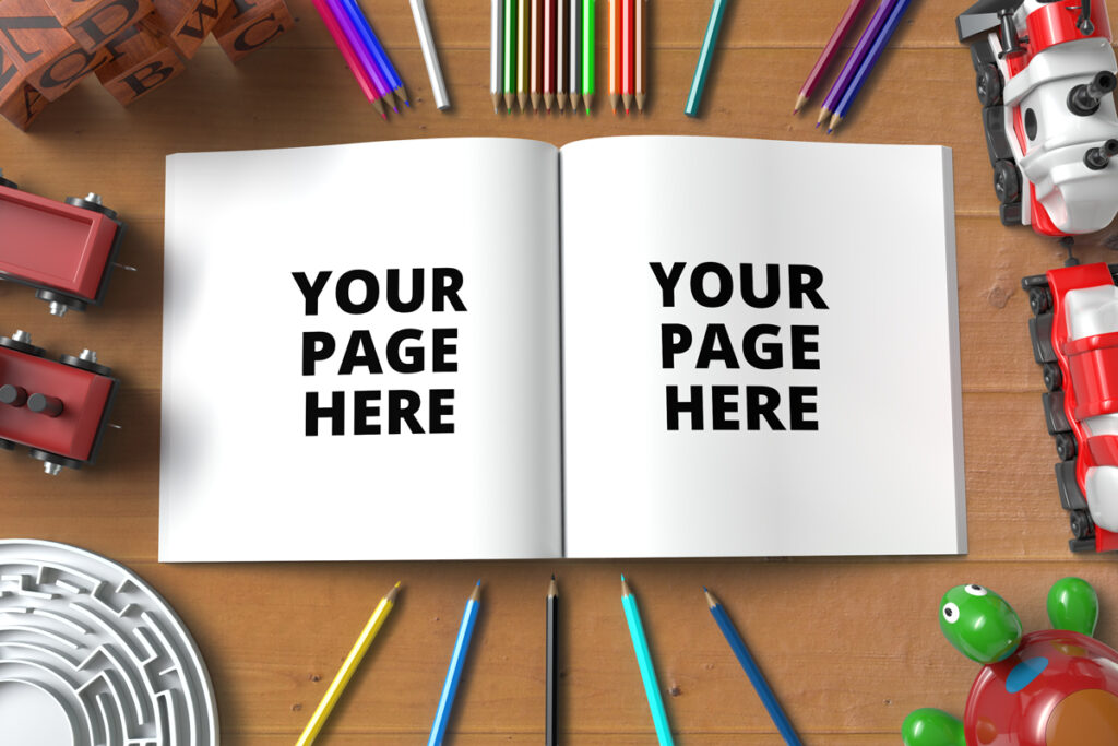 Square book mockups bundle - Rami's Design