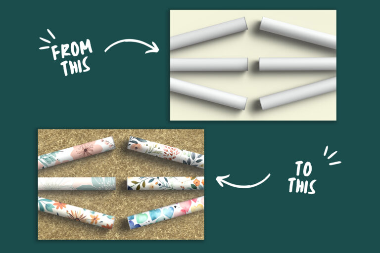 Six Paper Rolls Mockup - Rami's Design