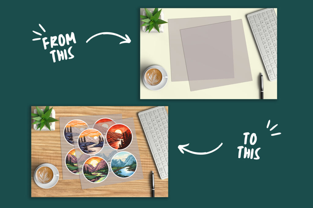 DTF Transfer Sheet Mockup Template - Rami's Design