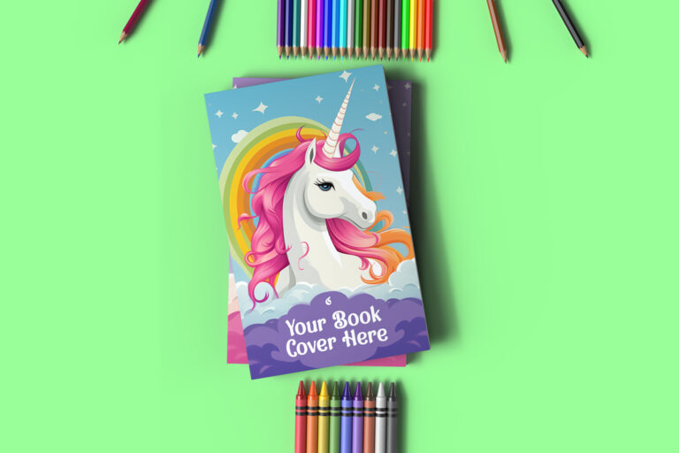 Realistic 5x8 Book Cover and Pages Mockup - Rami's Design