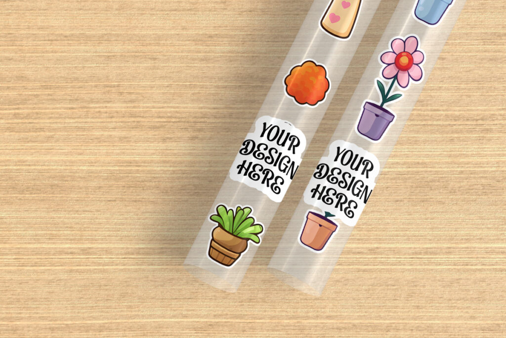 Transparent DTF Transfer Roll Mockup - Rami's Design