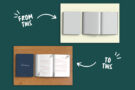 Open and Closed Hardcover Book Mockup - Rami's Design