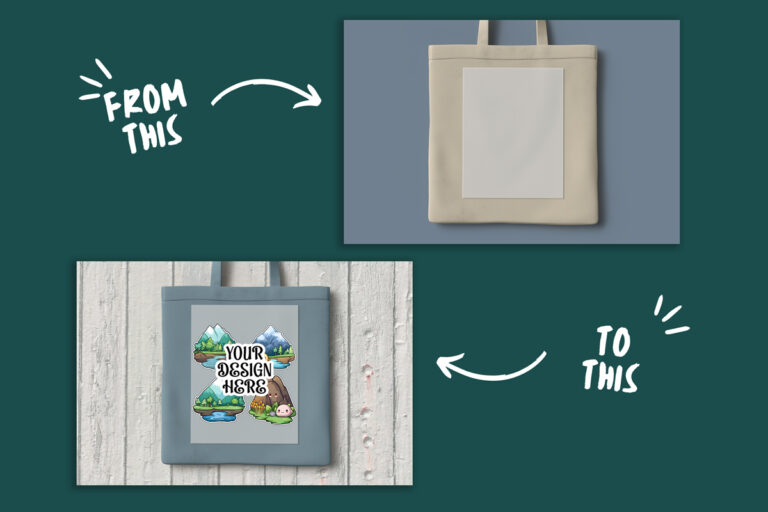 DTF Transfer Tote Bag Mockup - Rami's Design