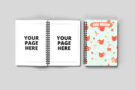 A4 open and closed notebook mockup - Rami's Design